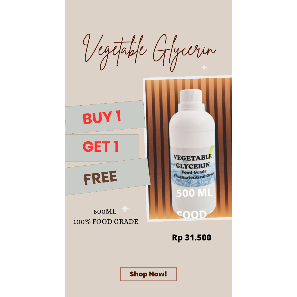 Jual Vegetable Glycerin 500 ml - Vegetable Gliserin - VG - Gliserol ...
