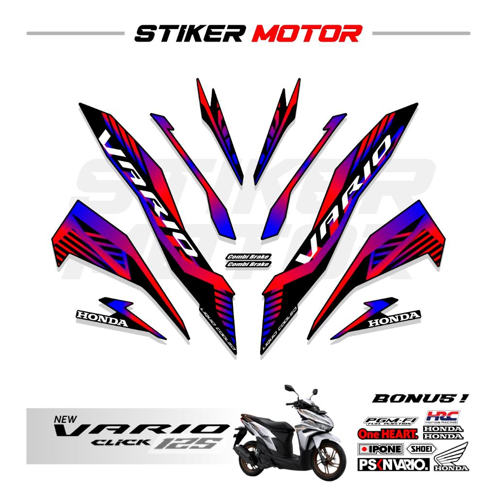 Jual VR802 Striping Stiker Setriping Sticker LIs Vario 125 New 2023 ...