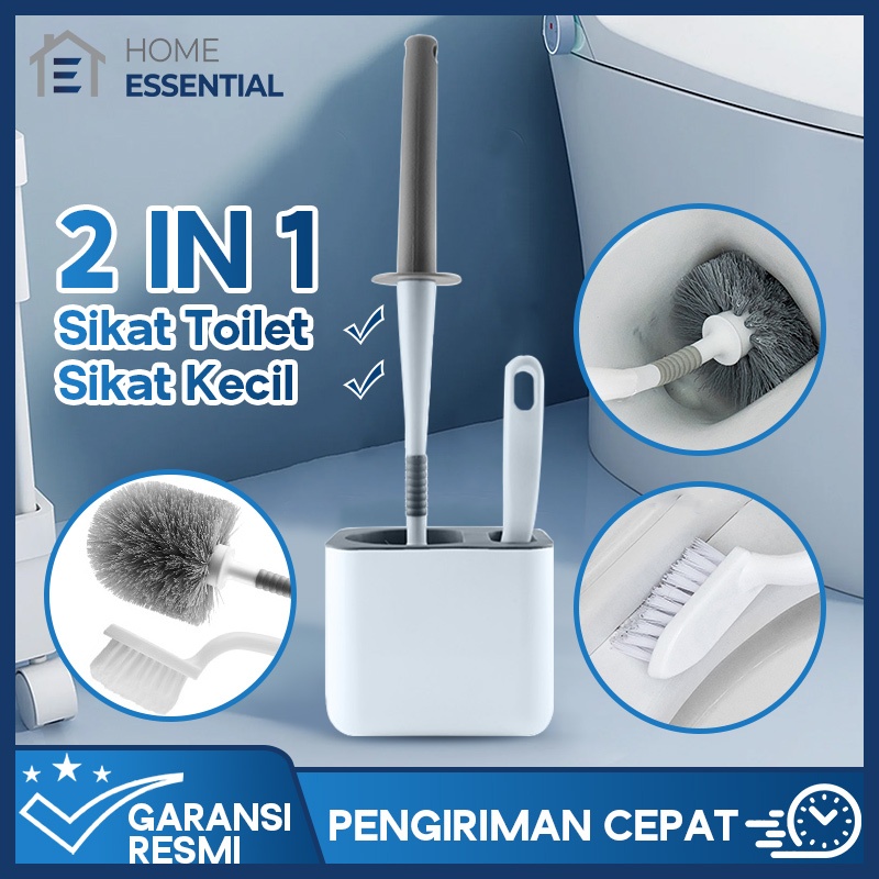 Jual Home Essential Sikat WC Toilet Kamar Mandi 2in1 2039 - Toilet ...
