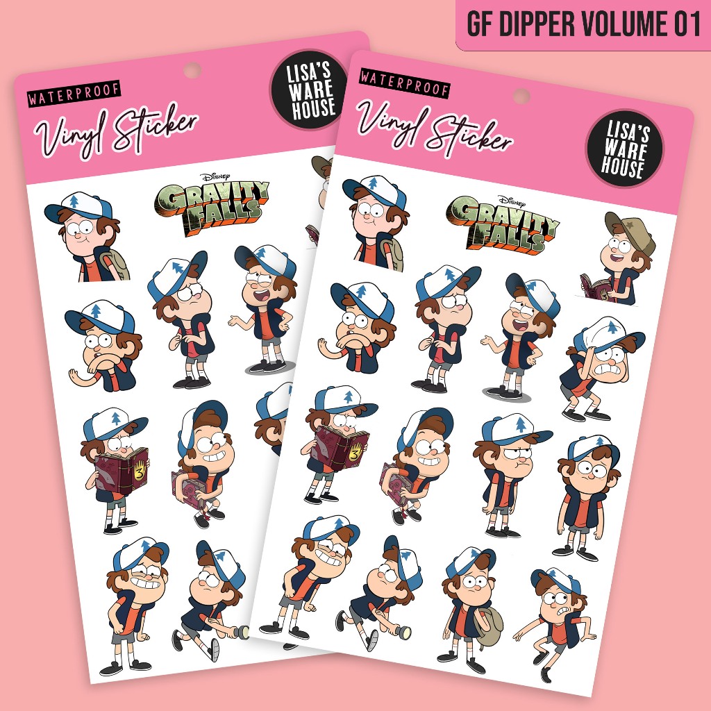 Jual Sticker Gravity Falls Dipper Volume 01 | Shopee Indonesia