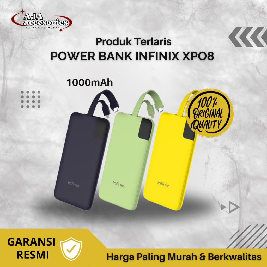 Jual Infinix Power Bank XP08 12W Fast Charge 10000mAh | Shopee Indonesia