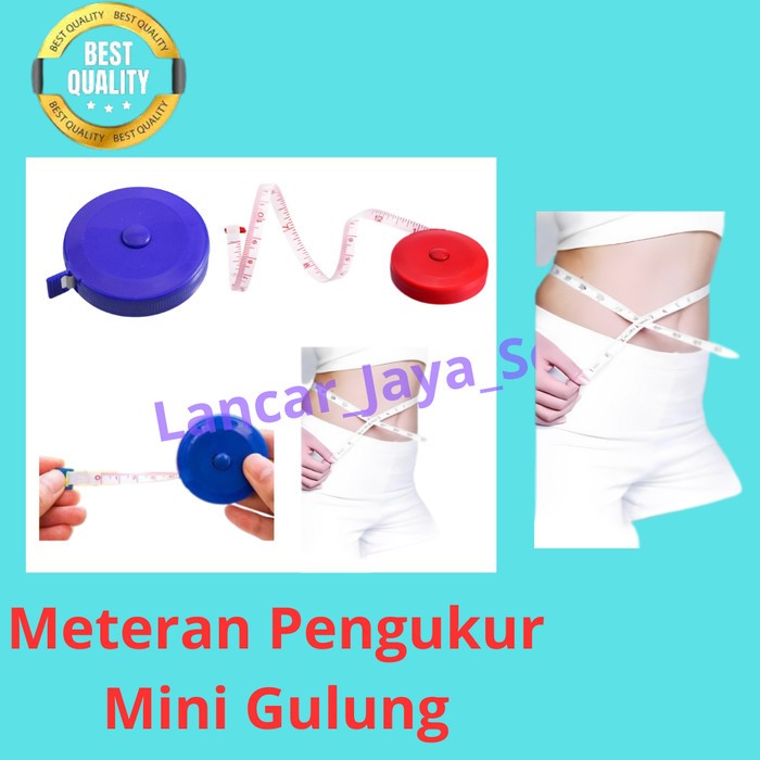 Jual meteran Gulung Mini Alat Perlengkapan Pengukur Alat Jahit Pakain ...