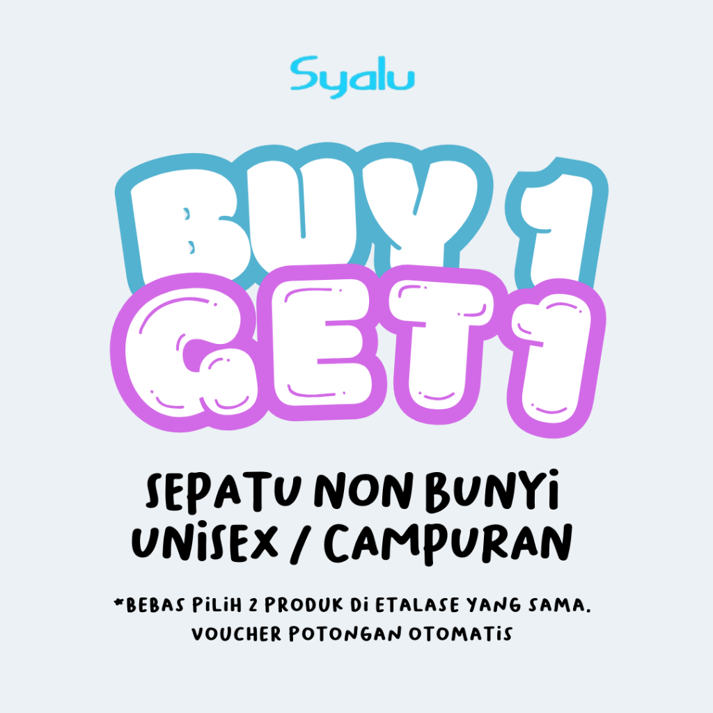 Jual Promo BUY 1 GET 1 produk sepatu non bunyi unisex LS19 T01 B01 BCR C03 C17 PGC GC AD SKB ...