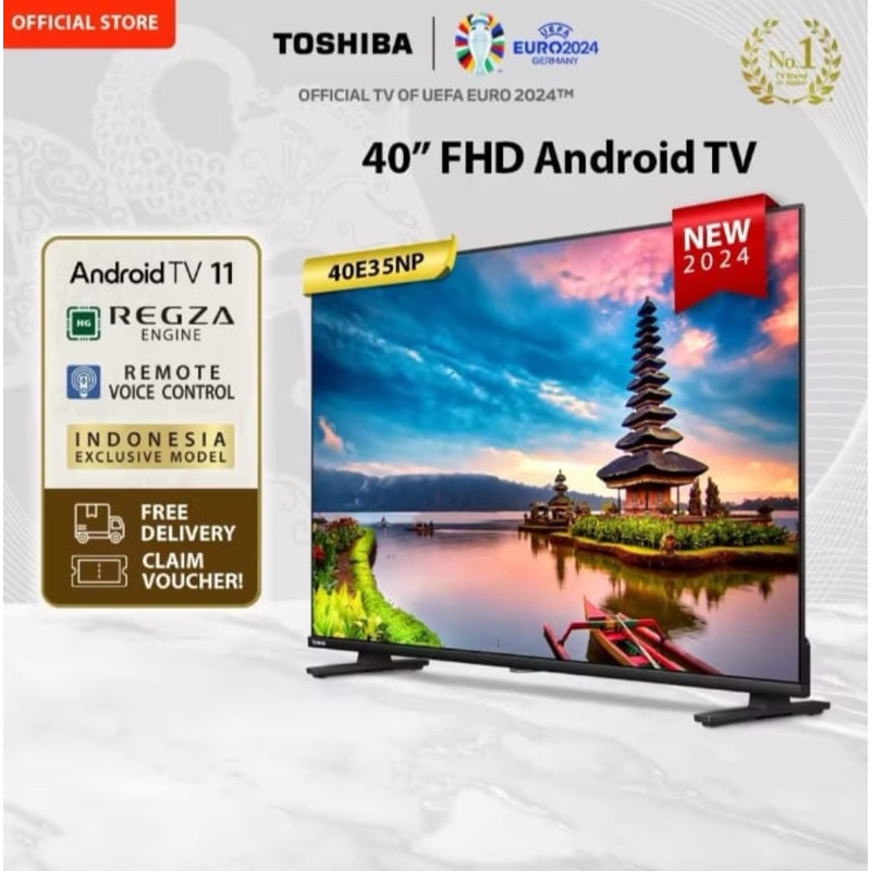 Jual TOSHIBA 40INCH SMART ANDROID TIPE 40E35NP | Shopee Indonesia