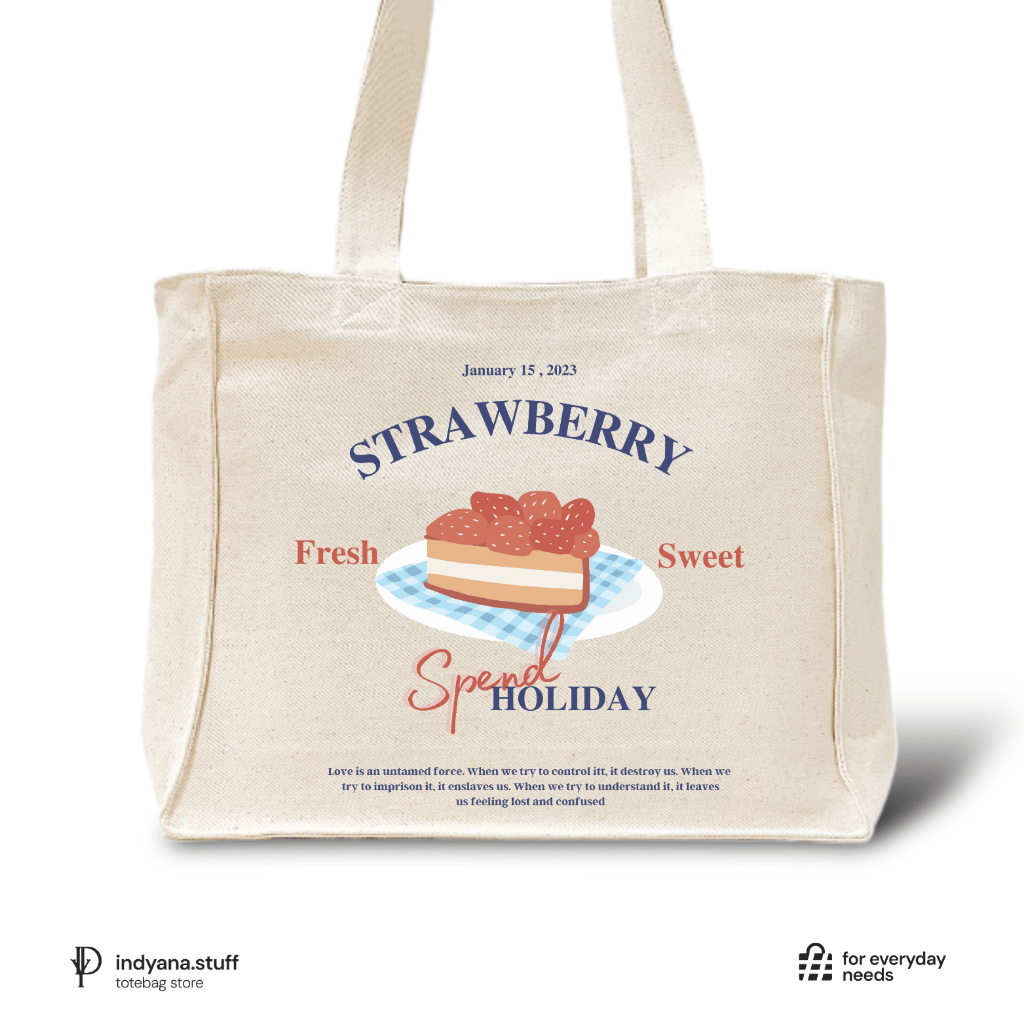 Jual Tas Tote Bag Resleting Kanvas Tebal Premium Velcro - Tas Kuliah ...