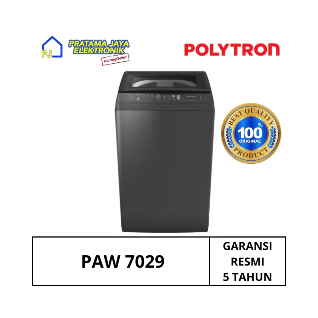 Jual MESIN CUCI POLYTRON 1 TABUNG KAPASITAS 7KG PAW 7029 Y | Shopee ...