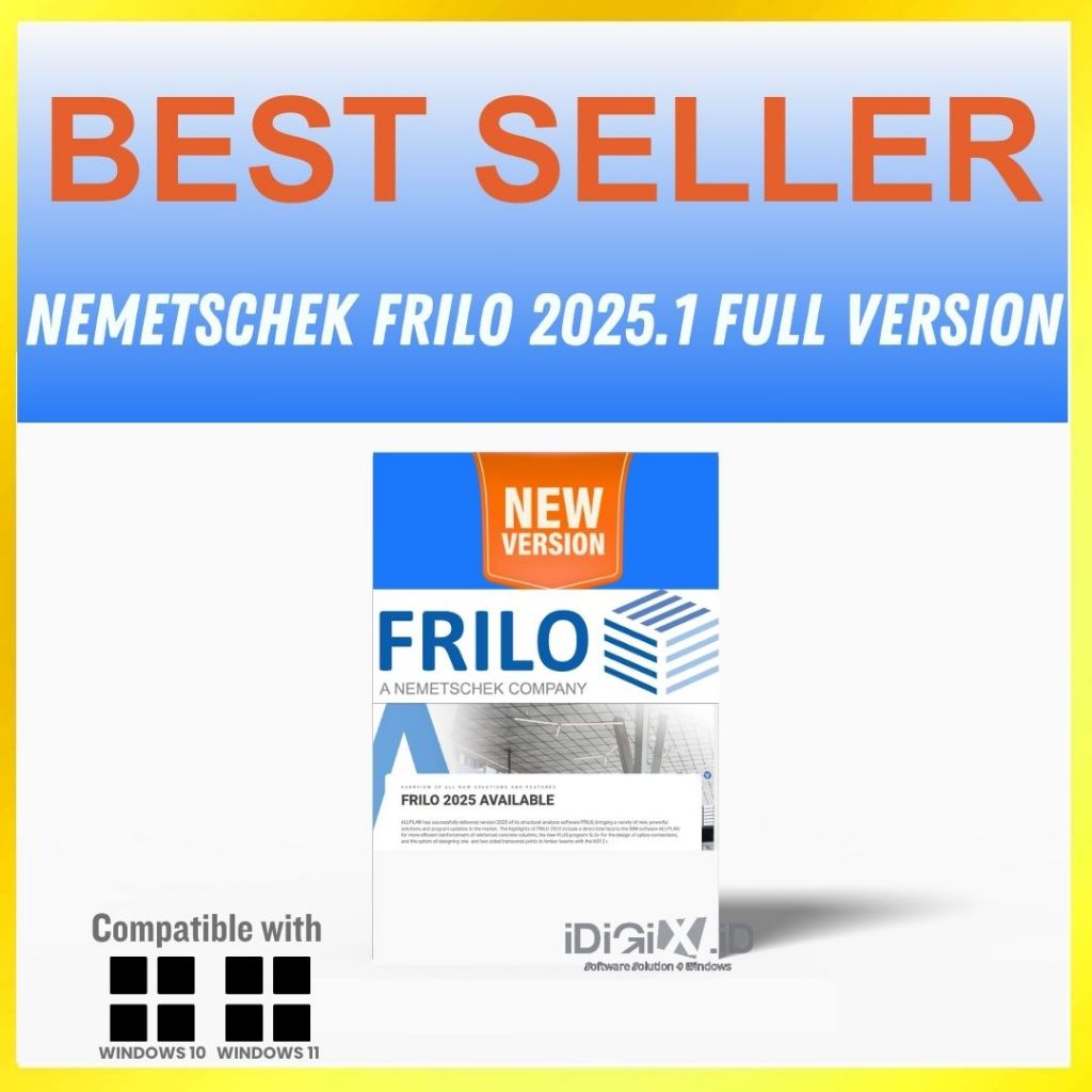 Jual Nemetschek FRILO 2025.1 Full Version | Software for structural analysis and design | Shopee ...