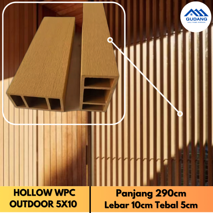 Jual Partisi Hollow Wpc Outdoor 5x10 - Kisi Kisi Kayu Penyekat Ruangan ...