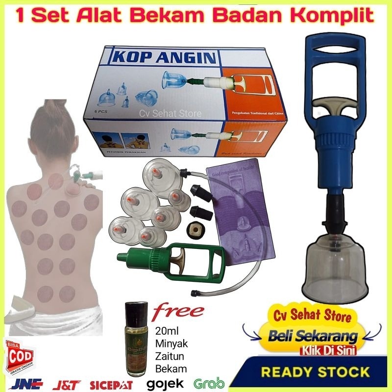 Jual Set Alat Bekam Kop Tradisional Terapi Masuk Angin Cop Kesehatan ...