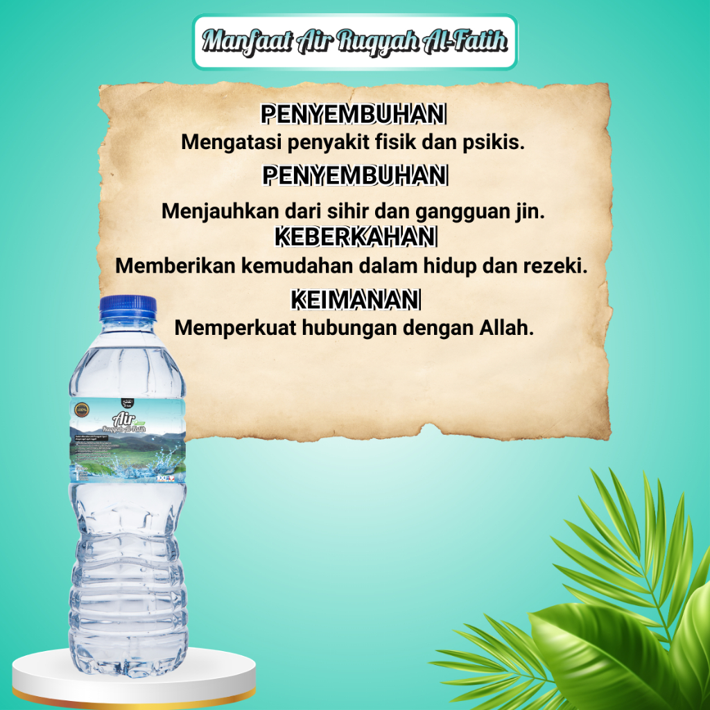 Jual AIR RUQYAH AL FATIH - AIR RUQYAH UNTUK SEGALA PERMASALAHAN HIDUP ...