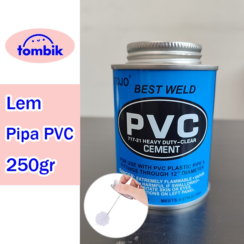 Jual Lem PVC Kaleng 250gr / Lem Pipa Paralon / Lem Pipa Fitting PVC ...