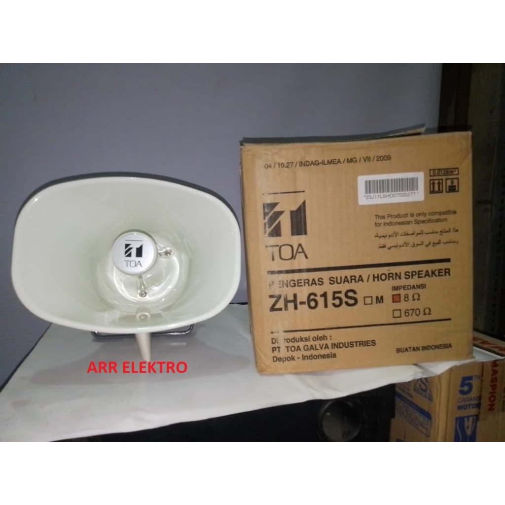 Jual HORN SPEAKER TOA ZH-615S 15 WATT CORONG TOA 15 WATT ZH615S ORIGINAL | Shopee Indonesia