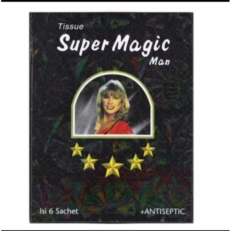 Jual Antiseptic Tissue Super Magic Man Isi 6 Sachet | Shopee Indonesia
