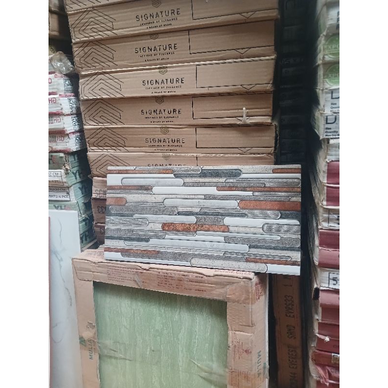 Jual KERAMIK DINDING KASAR 20X40 TURKEY BROWN | Shopee Indonesia
