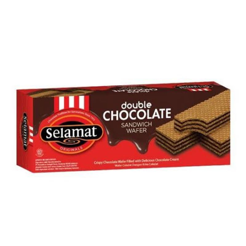 Jual Selamat Wafer Double Chocolate 145g | Shopee Indonesia