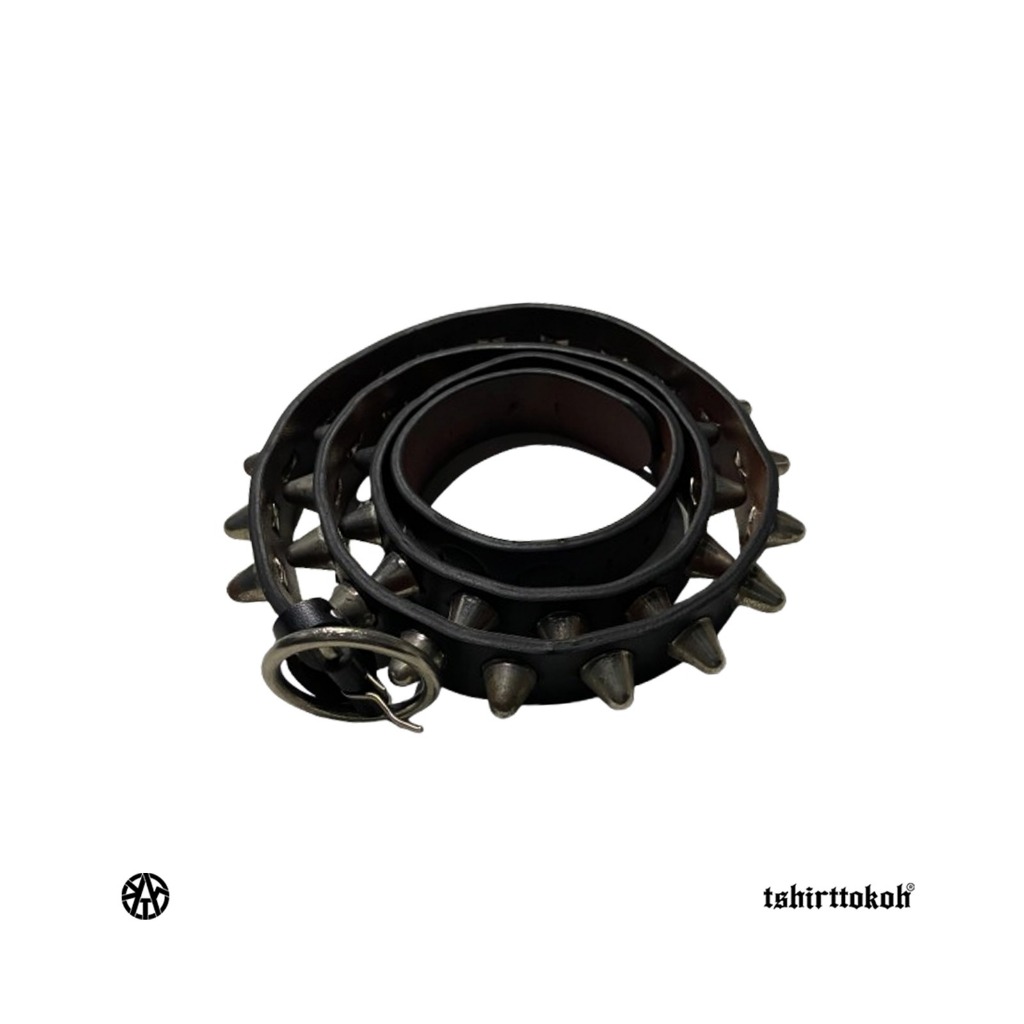 Jual Belt Spike / Sabuk Spike Punk Kulit Asli A SECOND | Shopee Indonesia