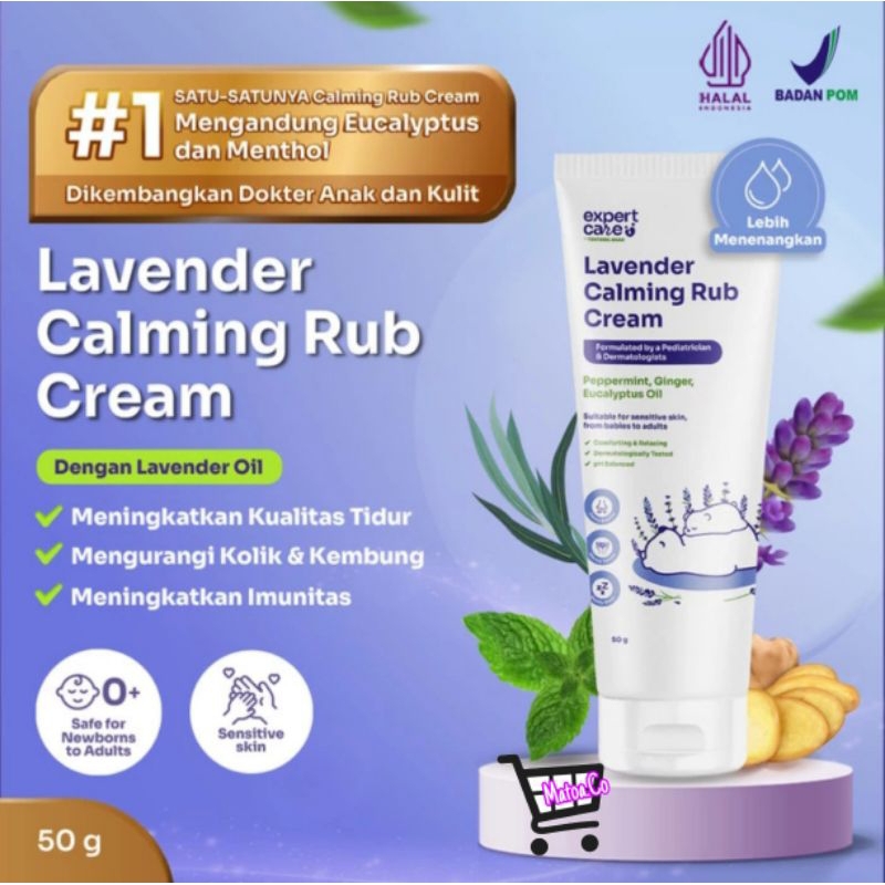 Jual (50gr) Expert Care Lavender Calming Rub Cream (Cream Penghangat ...