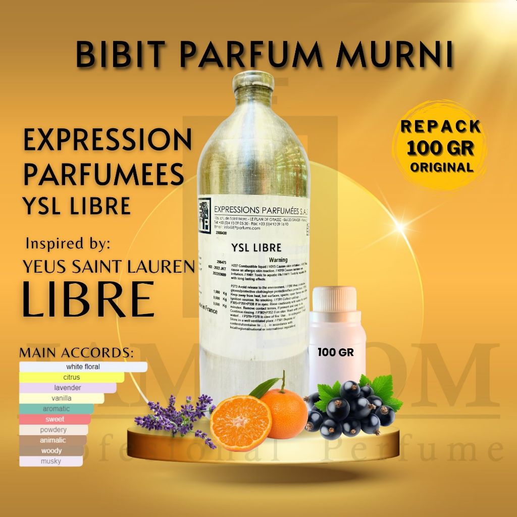Jual BIBIT PARFUM MURNI EP inspired YSL LIBRA 100 GRAM REPACK | Shopee ...