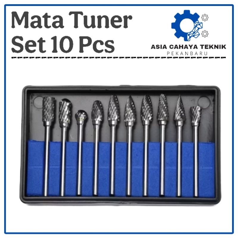 Jual Mata Tunner Tuner Cuner Set 10 Pcs Gerinda Bor Metal Korek Motor ...