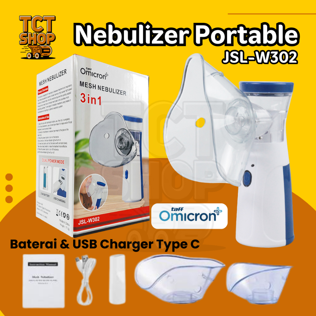 Jual Nebulizer Portable Mesh Alat Uap Terapi Pernapasan Asma Inhalasi ...