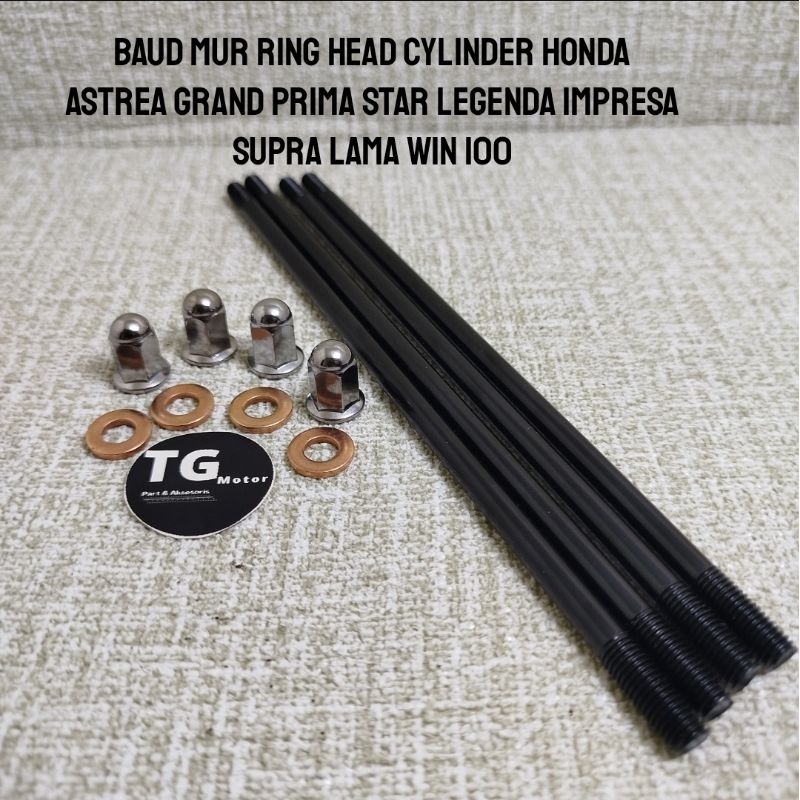 Jual 1 SET BAUD BAUT plus MUR plus RING HEAD CYLINDER SILINDERKOP MOTOR ...