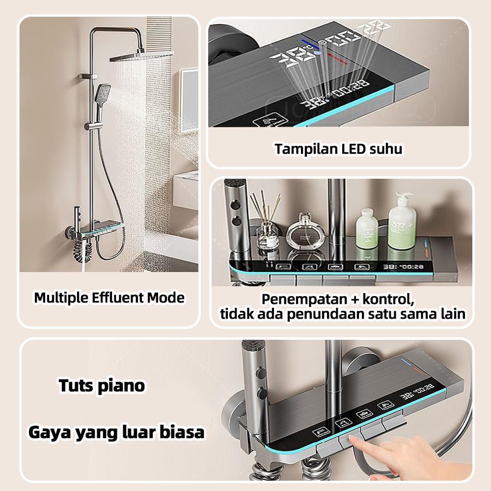 Jual Shower Kamar Mandi Satu Set + Keran Shower + Set Shower Bathtub ...
