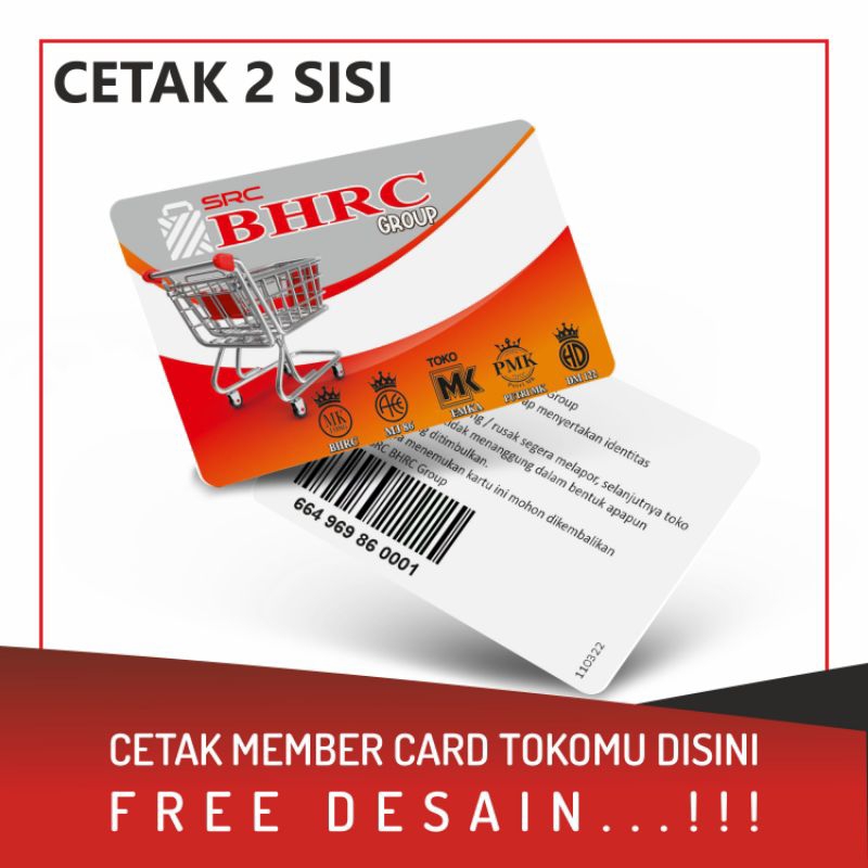 Jual Cetak MEMBERCARD dengan barcode bisa terbaca | Shopee Indonesia