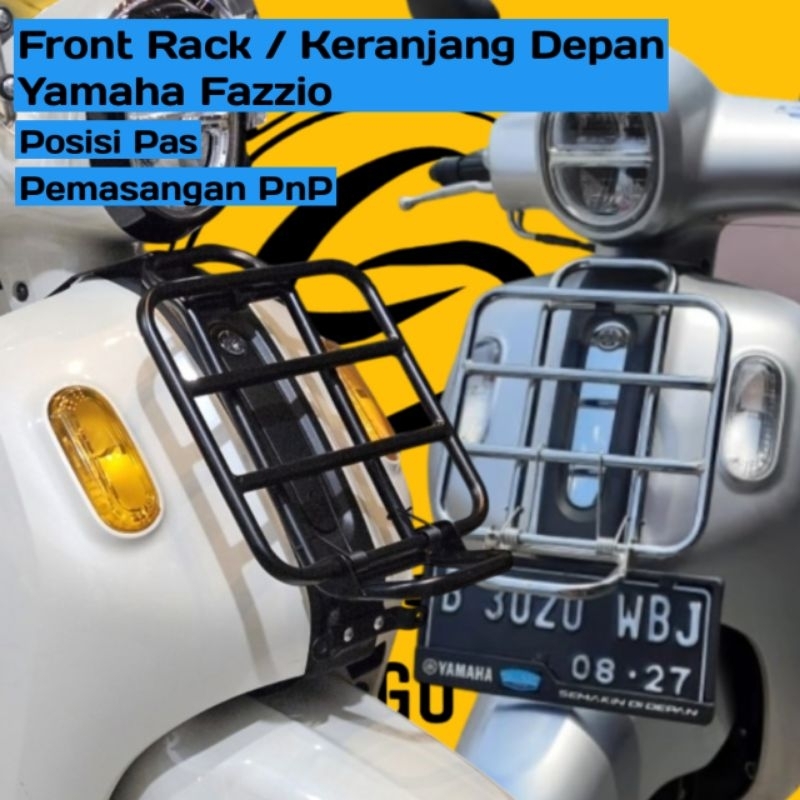 Jual Front Rack Fazzio Breket Keranjang Depan Yamaha Fazzio Pemasangan ...