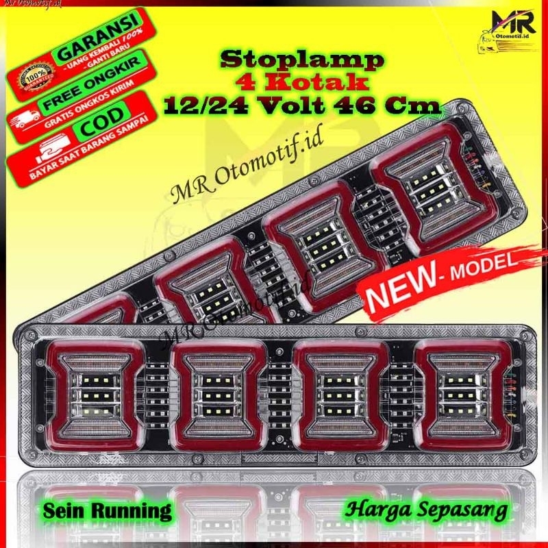 Jual Lampu Stoplamp Variasi Stop lamp Rem Belakang Model 6 Garis ST ...