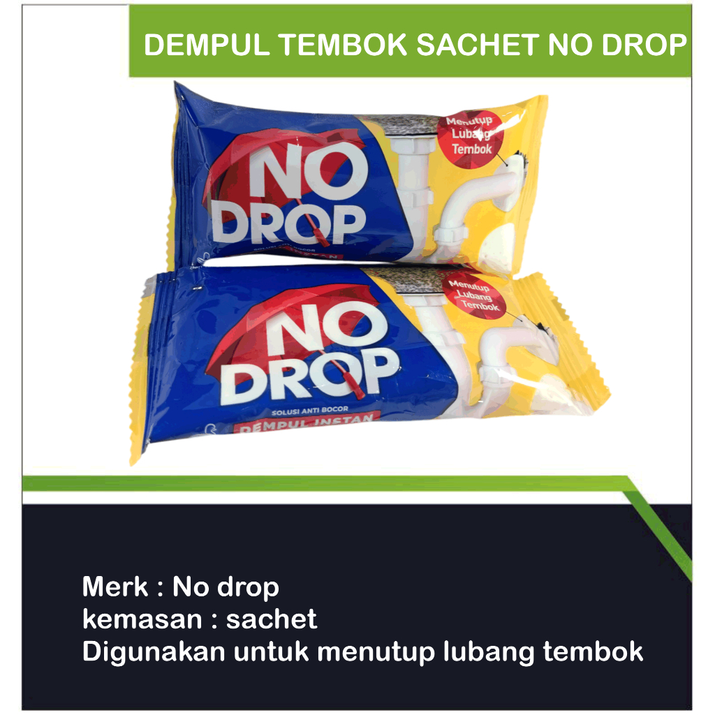 Jual DEMPUL TEMBOK SACHET NO DROP/DEMPUL TEMBOK/NO DROP | Shopee Indonesia