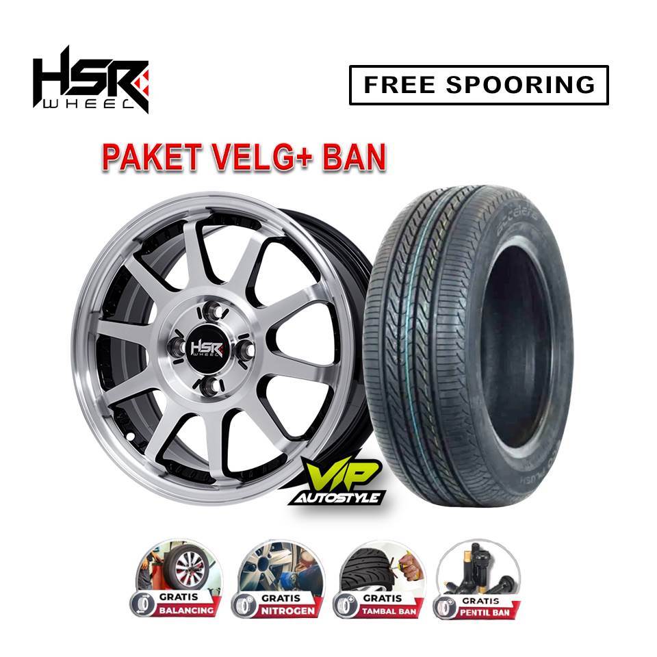 Jual Paket Velg Mobil Nissan March R15 HSR Plus Ban Accelera Gratis ...