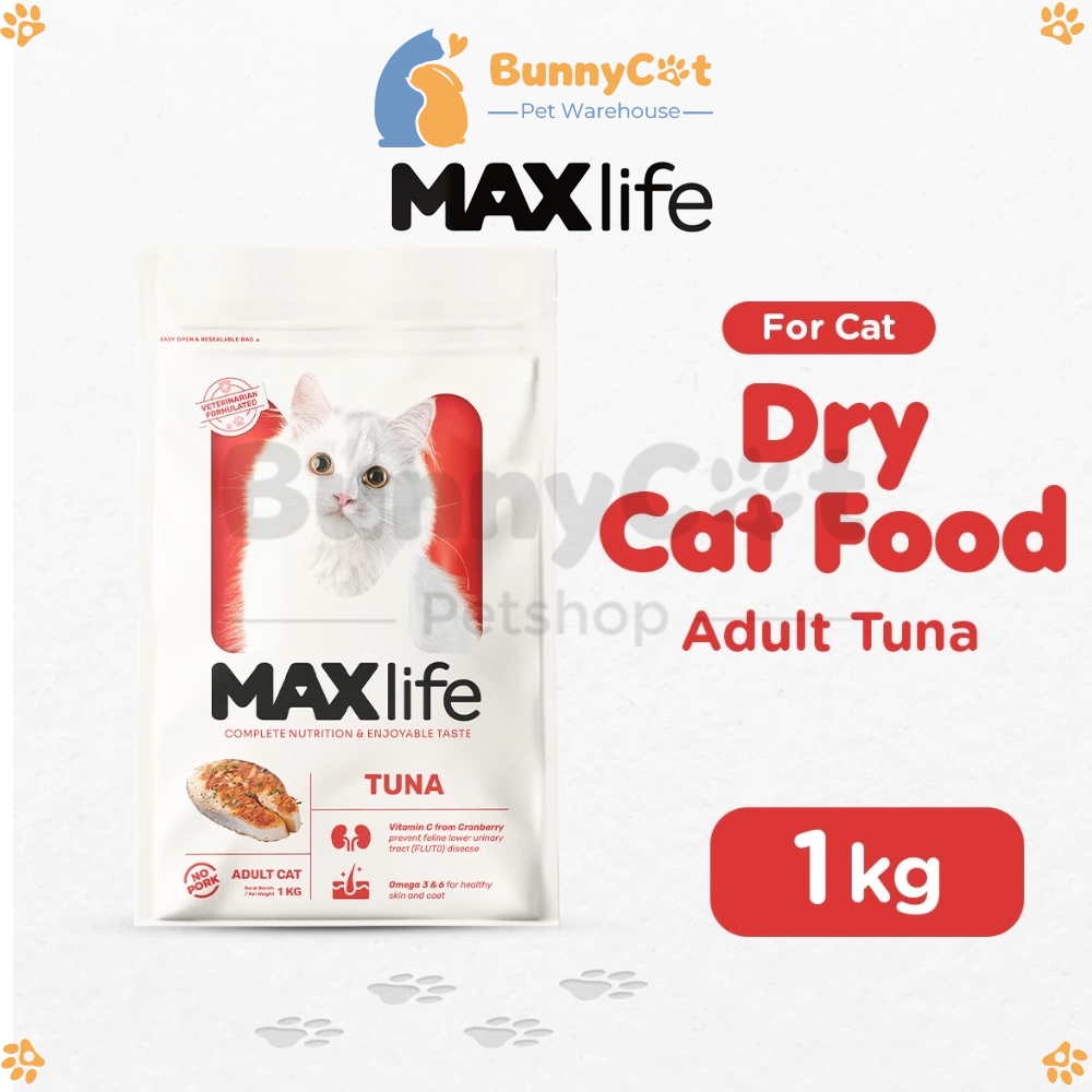Jual MAXLIFE Dry Cat Food Adult Tuna 1 Kg - Makanan Kucing 1kg | Shopee ...