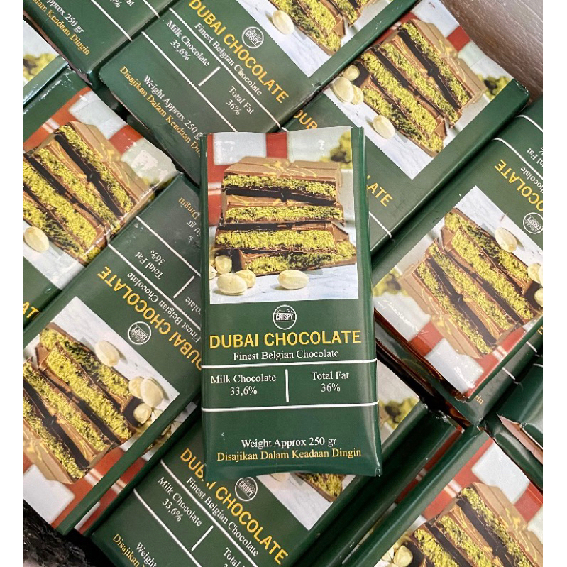 Jual CHCOCOLAT DUBAI PREMIUM / COKLAT DUBAI MILKY PISTACHIO KUNAFE ...