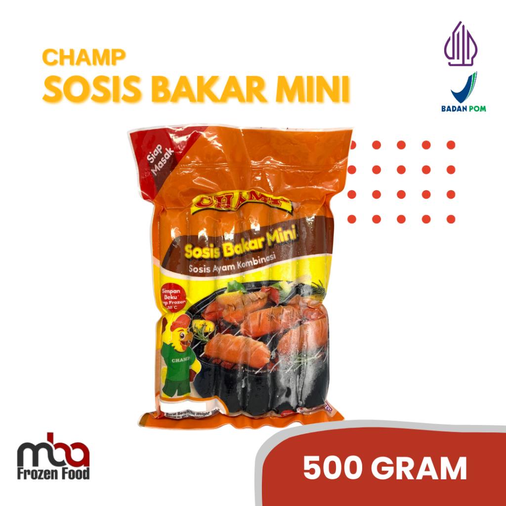 Jual CHAMP Sosis Bakar Ayam Kombinasi MINI 500 Gram / Sosis Bakar / Sosis / Bakaran /Sosis Sapi ...