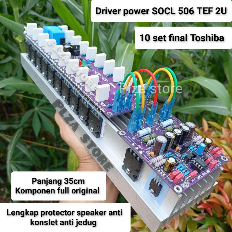 Jual Driver power Socl 506 TEF 2U 10set final Toshiba 524 lengkap protector speaker Fullset ...