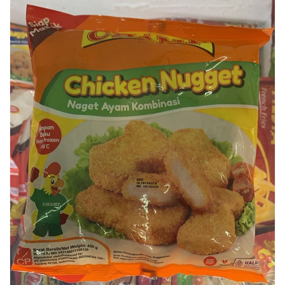 Jual CHAMP CHICKEN NUGGET 225 GR 450 GR 900 GR | Shopee Indonesia