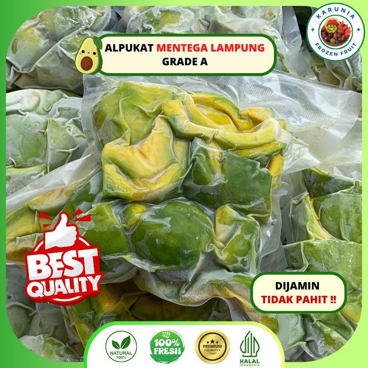 Jual Alpukat Mentega Super Lampung / Avocado Frozen Premium Grade A ...