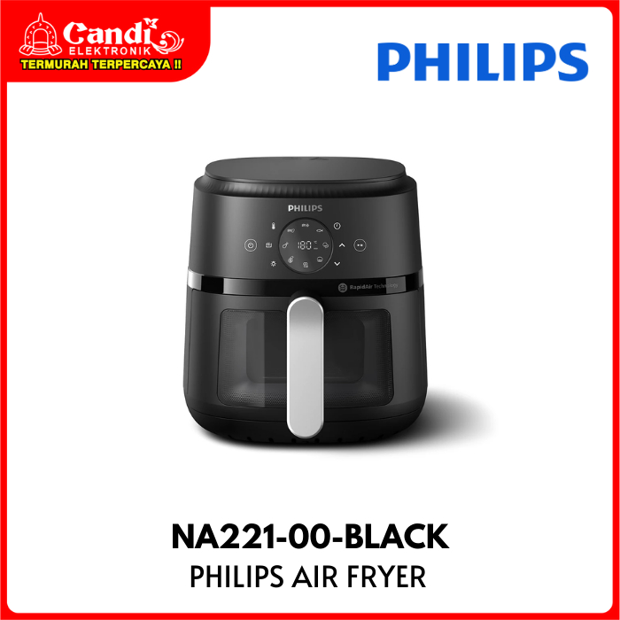 Jual PHILIPS Air Fryer Kapasitas 4,2 Liter NA221-00-BLACK | Shopee ...