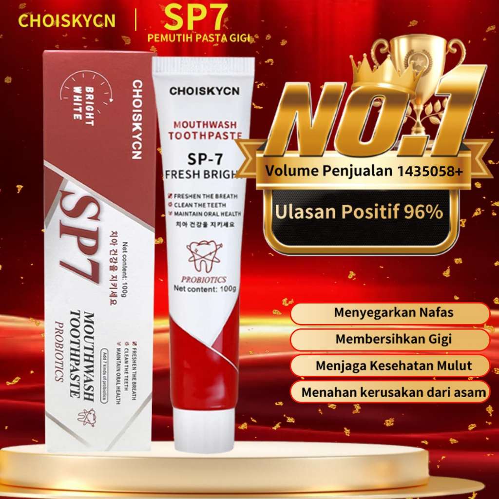 Jual CHOISKYCN Pasta Gigi Pemutih Probiotik SP-7 pasta gigi sp7 100g Pasta gigi pasangan ...