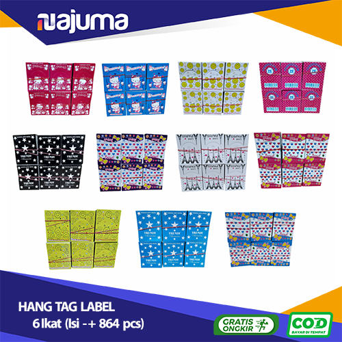 Jual (6 Ikat) Label Hang Tag Aksesoris Kertas Gantungan Produk Label ...