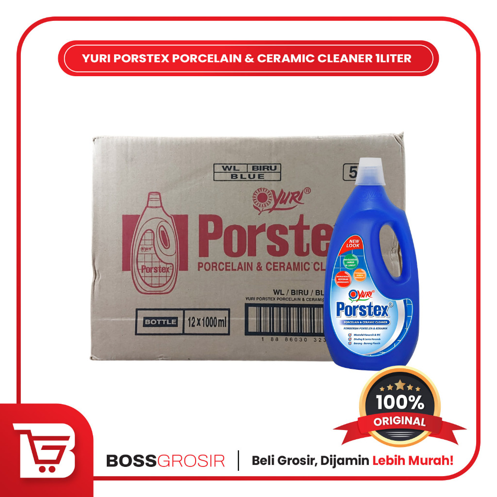 Jual BOSSGROSIR Yuri Porstex 1 Liter 1000ml Pembersih Lantai Keramik ...