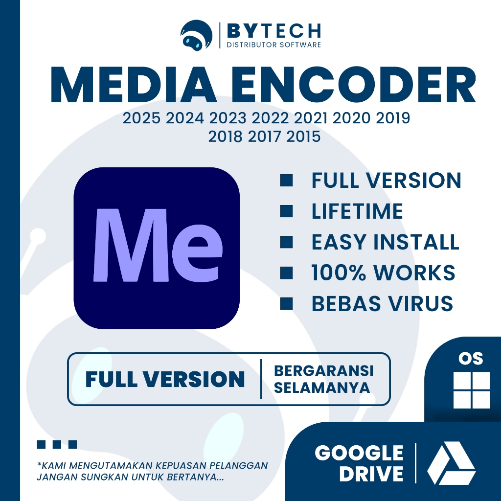 Jual Media Encoder Full Version Baru/Lama Anti-Disable 2025 2024 2023 2022 2021 2020 2019 2018 ...