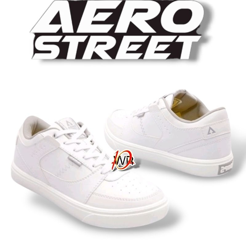 Jual SEPATU PUTIH PRIA AERO STREET ORIGINAL SIZE 39-43 | Shopee Indonesia