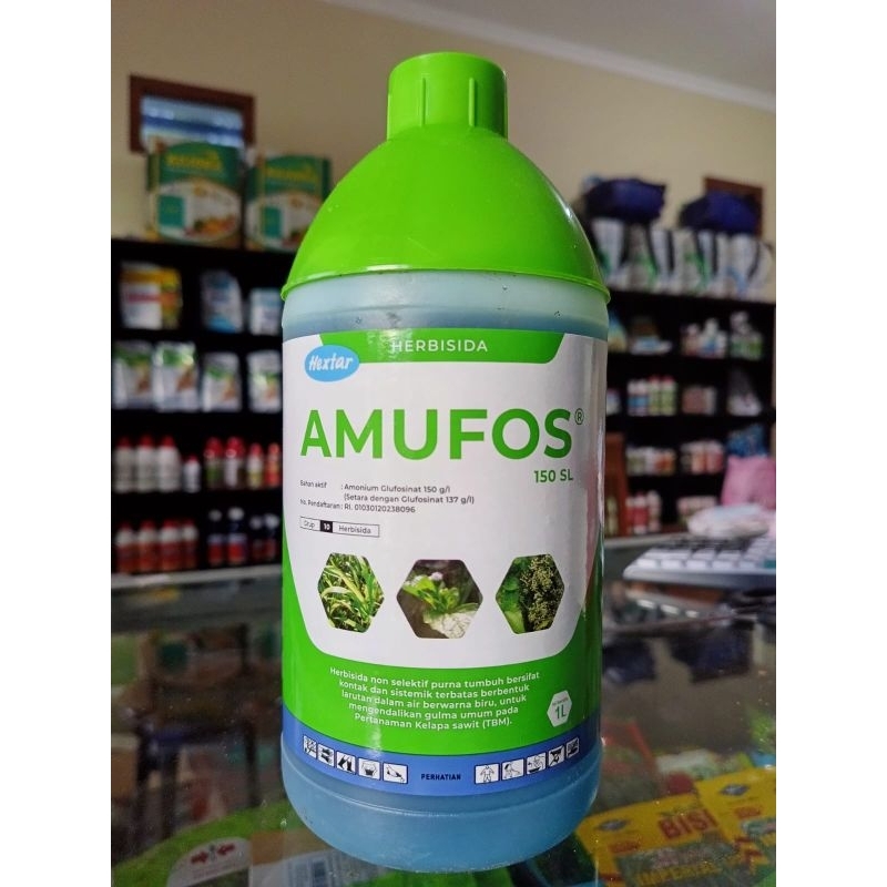 Jual Herbisida AMUFOS 150 SL Obat Rumput Teki dan Lulangan 1 Liter | Shopee Indonesia