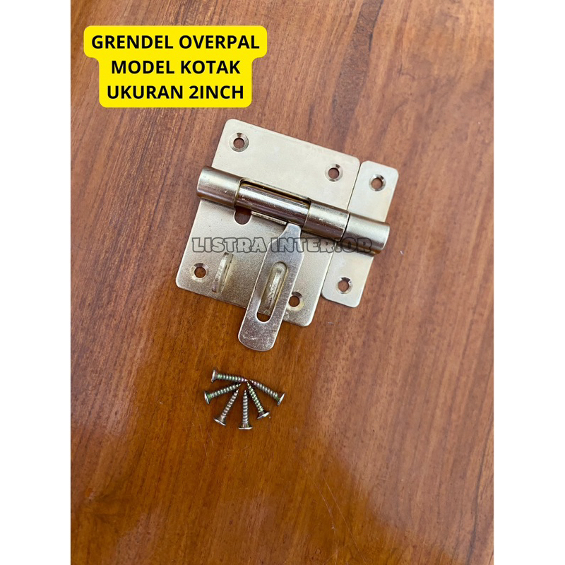 Jual Grendel Kunci Pintu Overpal Model Kotak Ukuran 2inch | Shopee ...