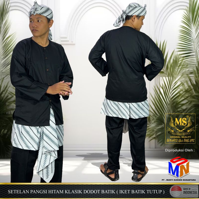 Jual BAJU PANGSI SUNDA KOMBINASI BATIK DODOT + IKET BATIK TUTUP ...