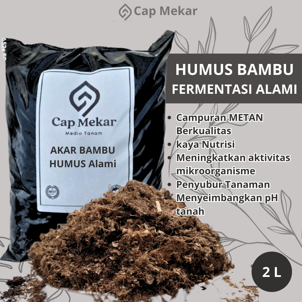 Jual humus bambu akar bambu kompos bambu tanah bambu fermentasi humus ...