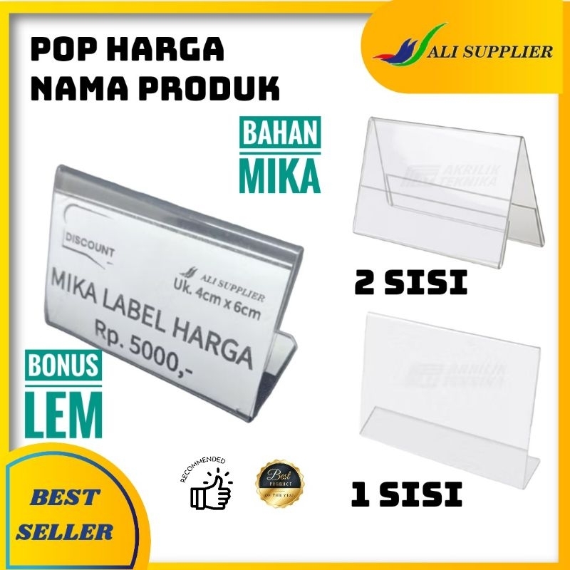 Jual TENT MIKA LABEL HARGA MAKANAN / LABEL NAMA MAKANAN / LABEL HARGA ...