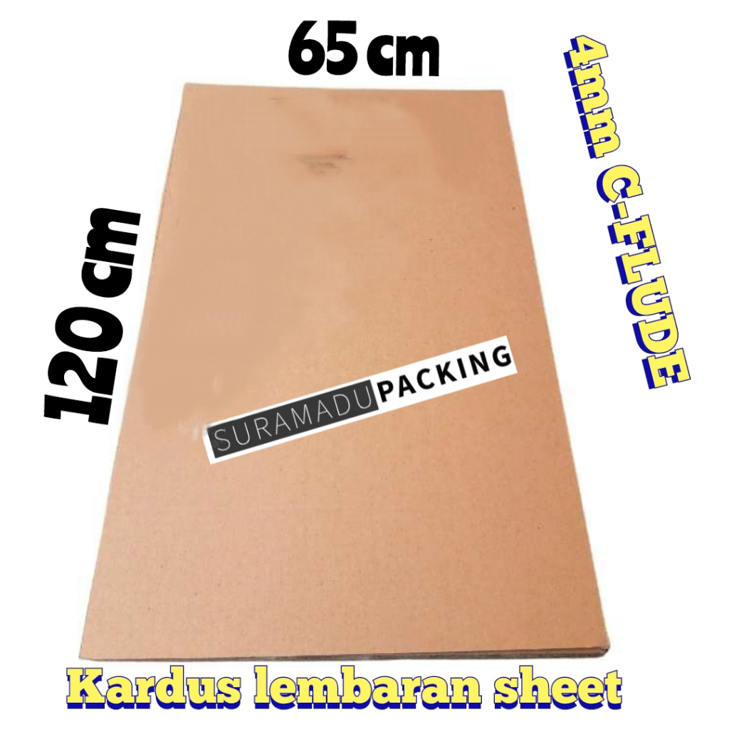 Jual KARDUS SHEET 65x120 cm 120x65 cm Kardus Lembaran Polos / Kardus ...