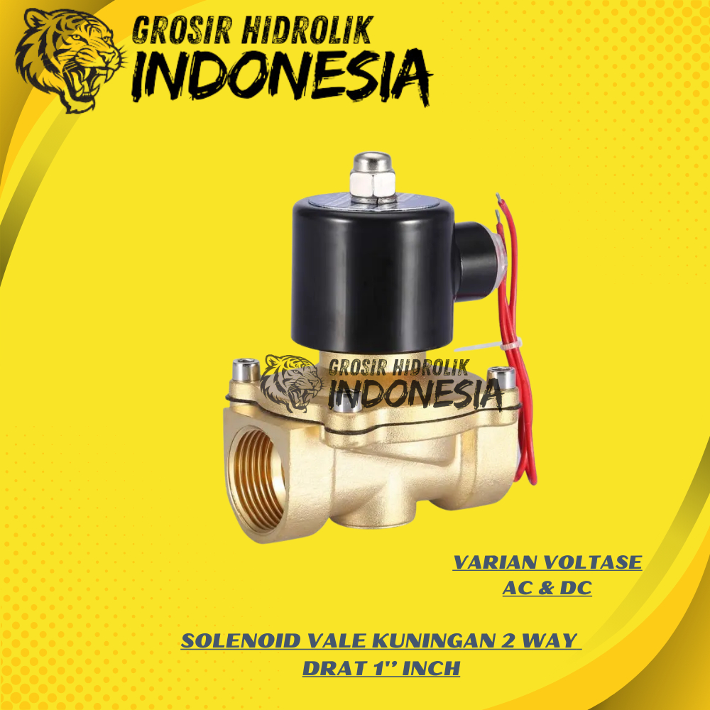 Jual 1'' SOLENOID VALVE KUNINGAN 2 WAY SELENOID VALVE KUNINGAN DRAT 1'' UW-25 NORMAL CLOSE ...